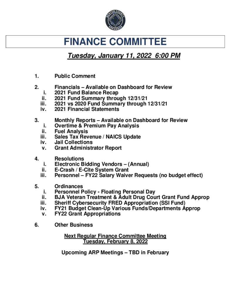 Fillable Online Resolution No. 21-05/22 Committing Fund Balances as of ...