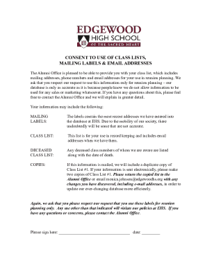 Fillable Online label and class list disclaimer and instruction sheet ...