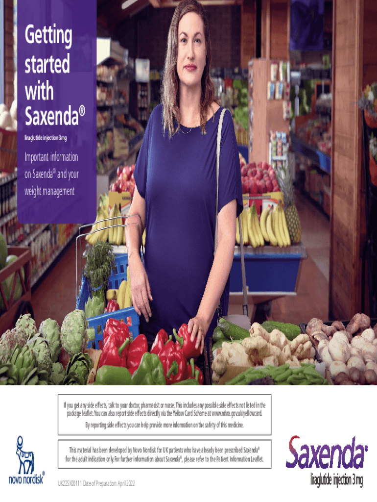 Fillable Online Package leaflet: Information for the patient Saxenda 6 ...