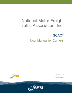 Fillable Online SCAC User Manual for Carriers. SCAC User Manual for Carriers Fax Email Print ...