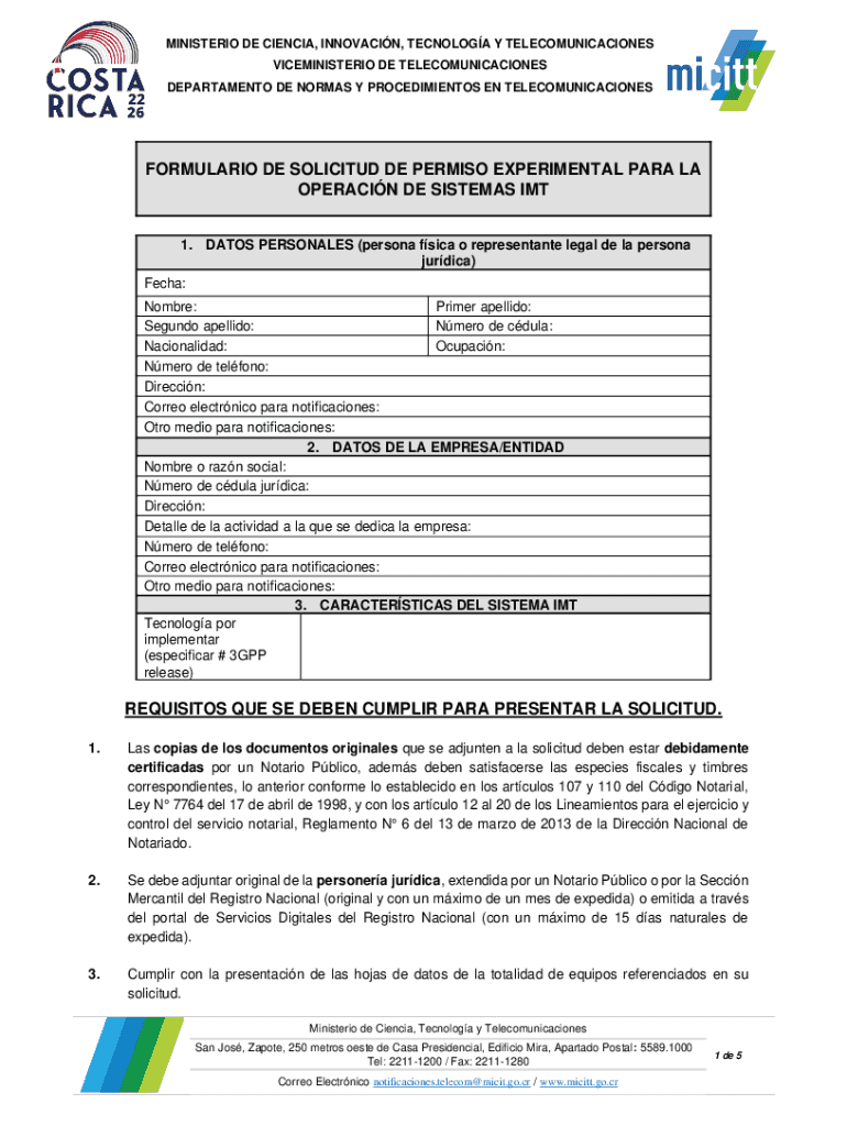 Completable En línea Formulario-de-solicitud-de-permiso-experimental ...