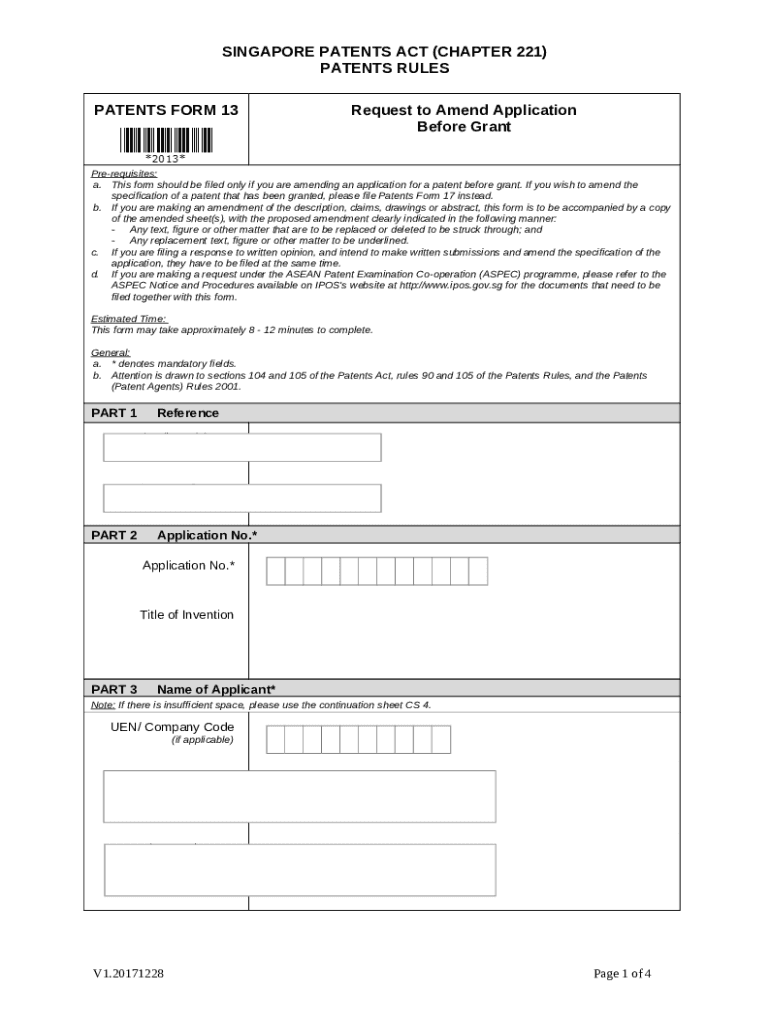 Online ipos gov PATENTS 13 Doc Template | pdfFiller