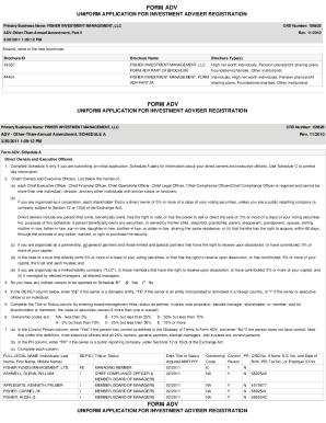 Fillable Online Fisher Investments' Form CRS and ADV Fax Email Print ...