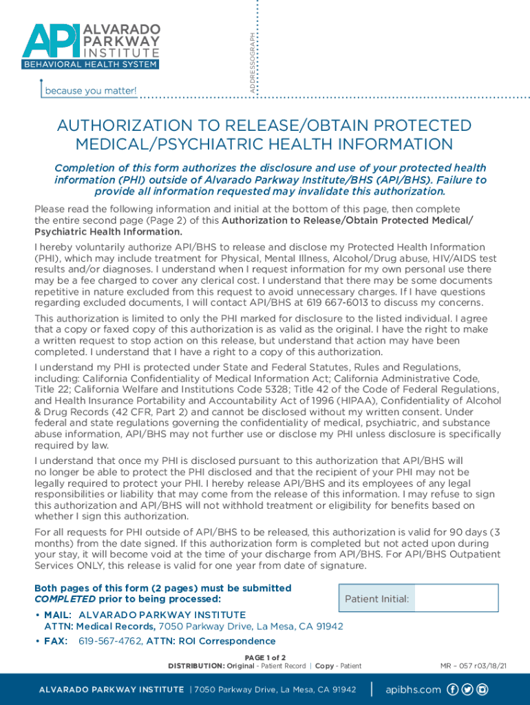 Fillable Online AUTHORIZATION TO RELEASE/OBTAIN PROTECTED MEDICAL ... Fax Email Print - pdfFiller