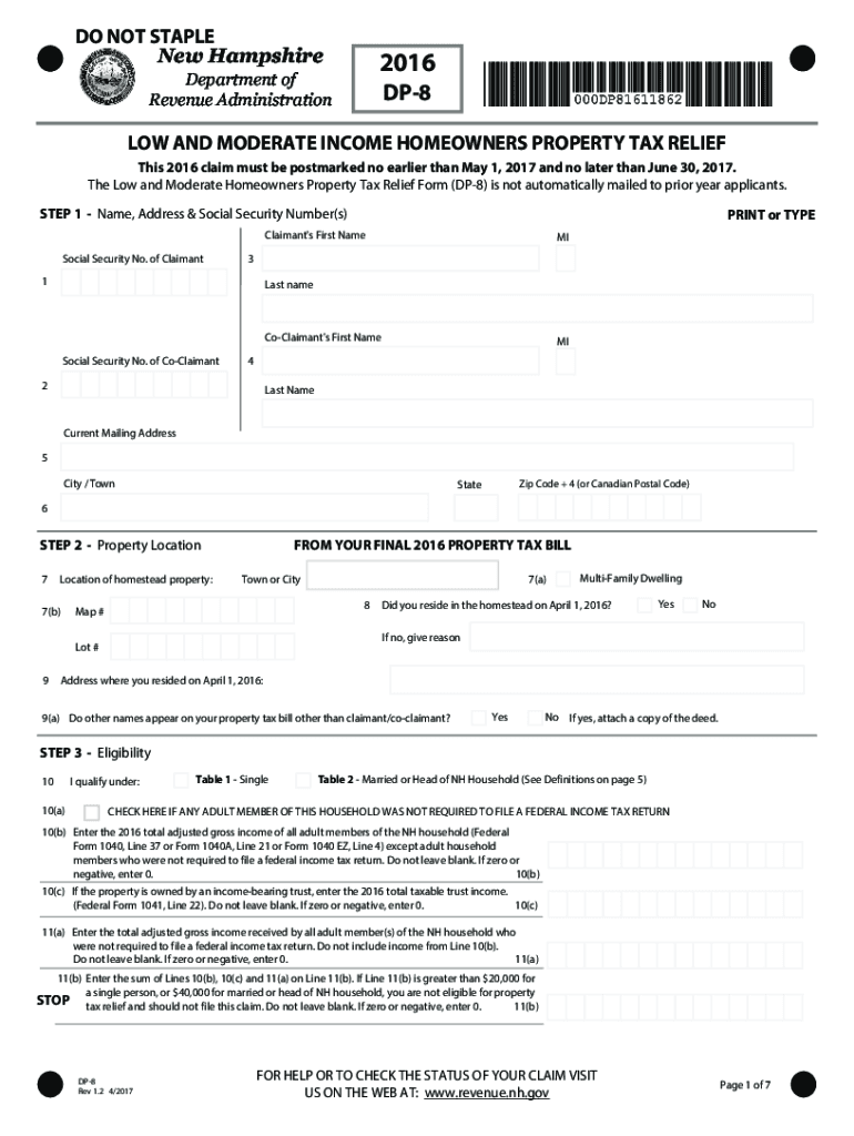 Fillable Online Low and Moderate Income Homeowners Property Tax Relief ...