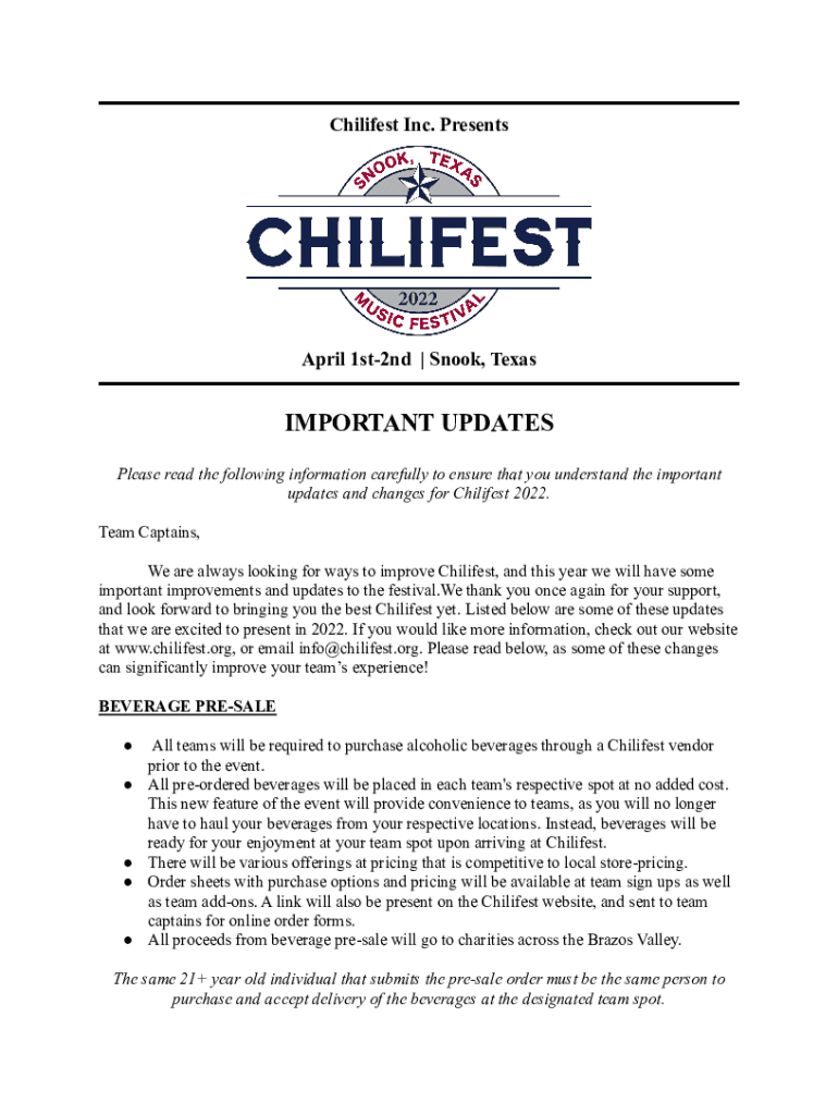 Fillable Online Important updates to rules and information Fax Email ...