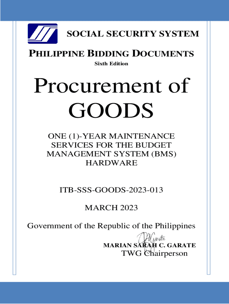 Fillable Online Bidding documents for goods 6th edition Fax Email Print - pdfFiller