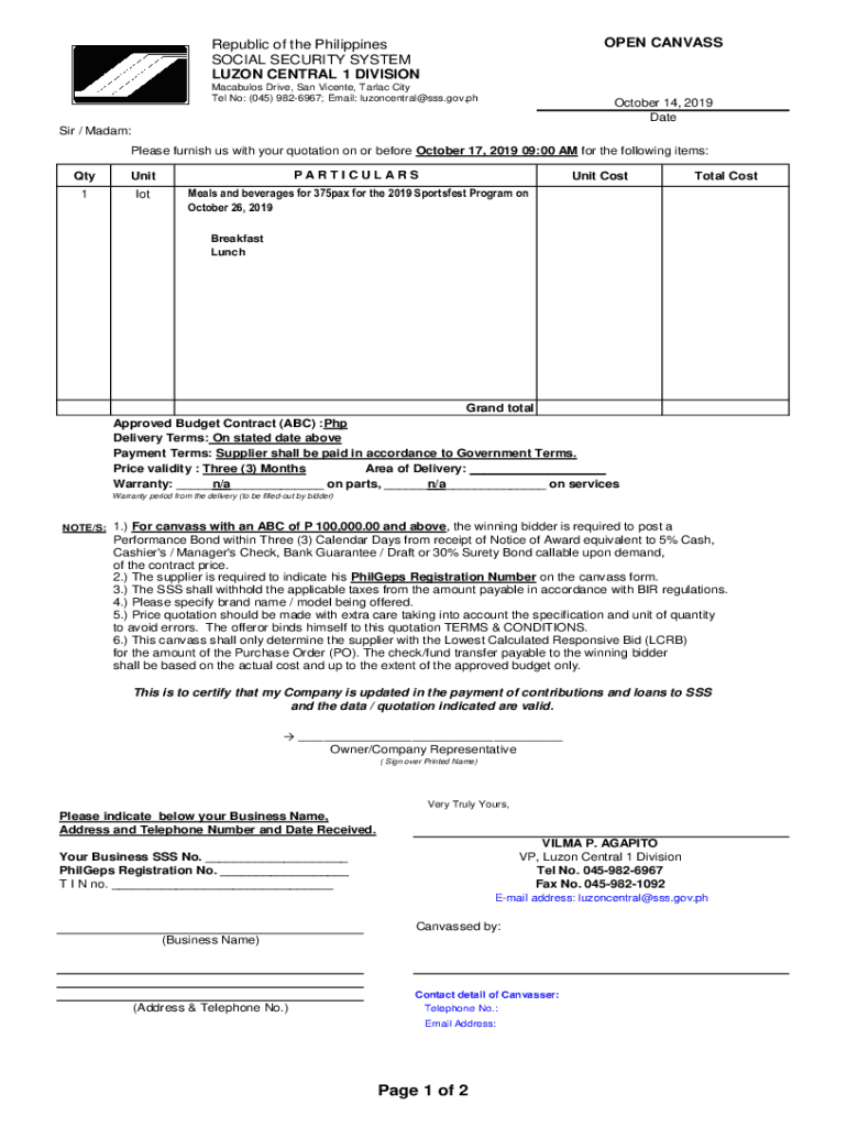Fillable Online Philippine Social Security System - SSS welcomes new ...