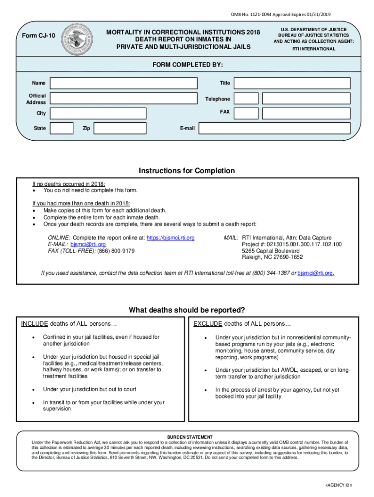 Fillable Online PRIVATE AND MULTI-JURISDICTIONAL JAILS Fax Email Print ...