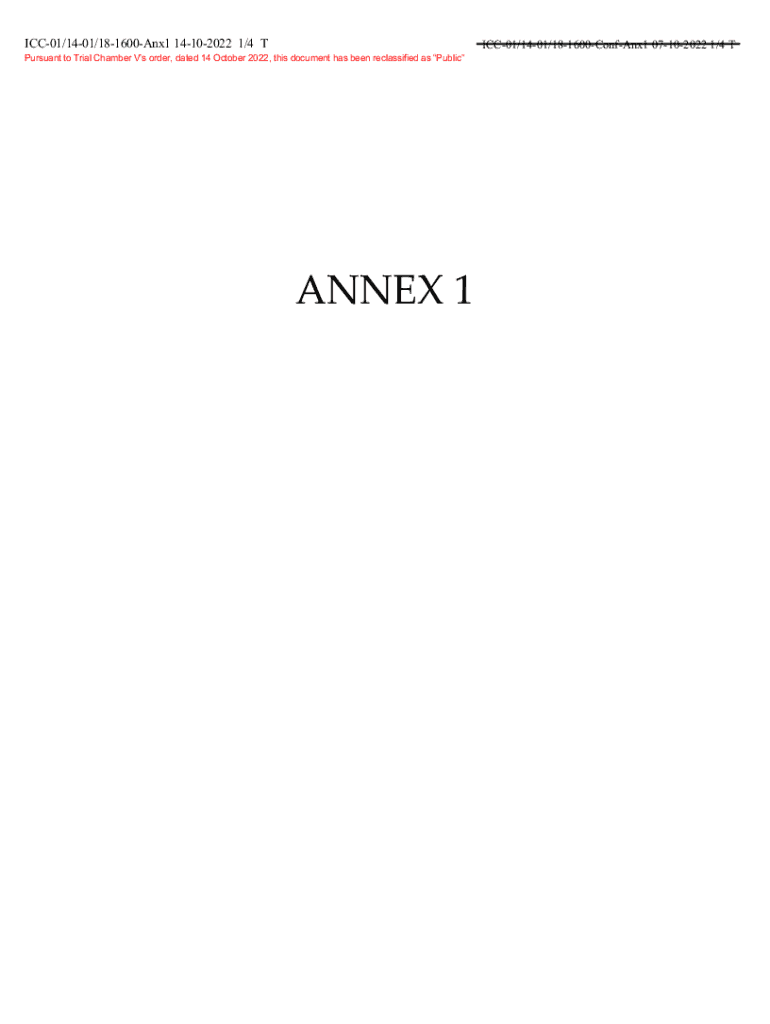 Fillable Online ANNEX 1 Fax Email Print - pdfFiller