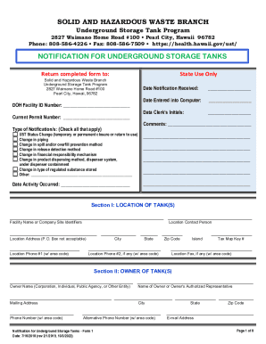 Fillable Online Underground Storage Tank (UST) State Contacts Fax Email ...