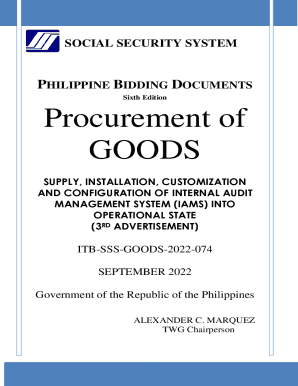 Fillable Online BIDDING DOCUMENTS for the PROCUREMENT OF ... Fax Email Print - pdfFiller