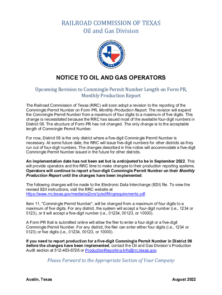 Fillable Online rrc state tx Production Reports with Pending Lease/IDs ...