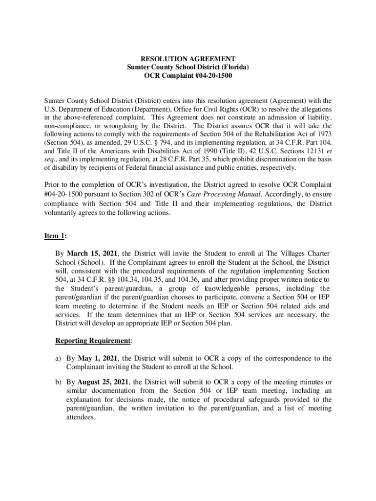 Fillable Online www2 ed Title IX Attorney to File OCR Complaint in ...