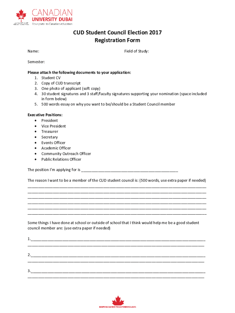 Fillable Online Election Registration Form Fax Email Print - pdfFiller