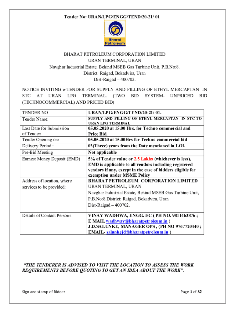 Fillable Online Bpcl Uran Lpg Terminal - Fill Online, Printable, Fillable, Blank Fax Email Print ...