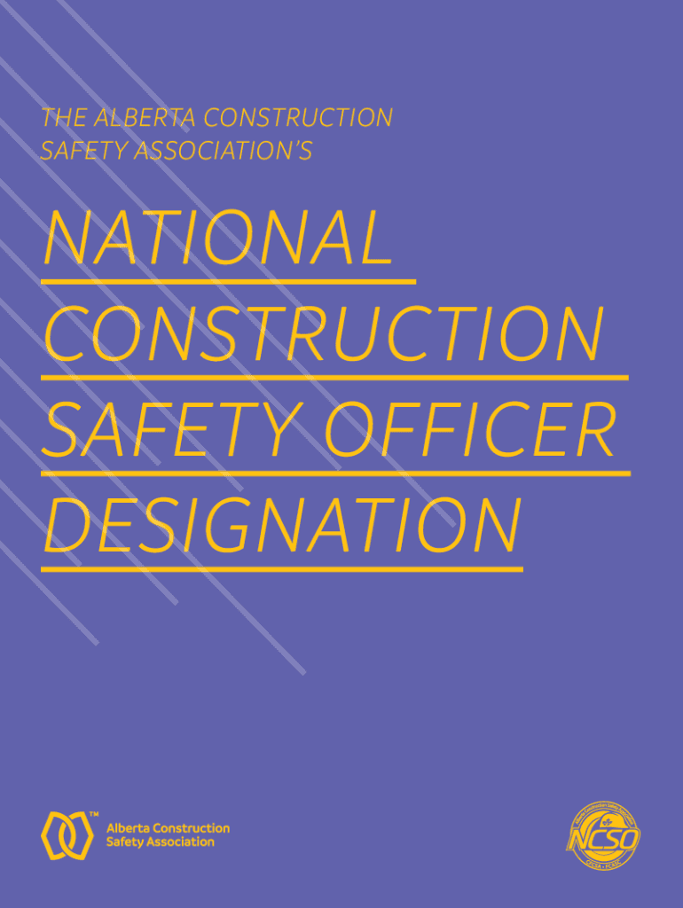 Fillable Online National Construction Safety Officer (NCSO) & Health ...
