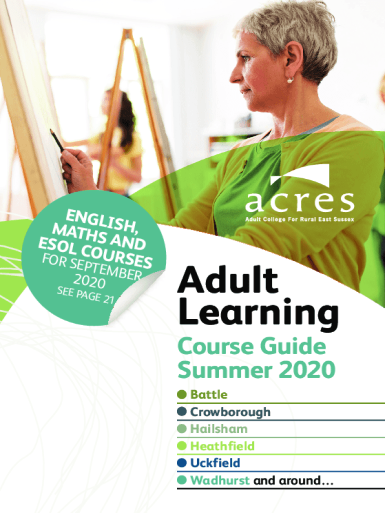 Fillable Online Adult Learning Fax Email Print - pdfFiller