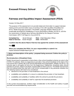 Fillable Online Fairness and Equality Impact Assessment form ...