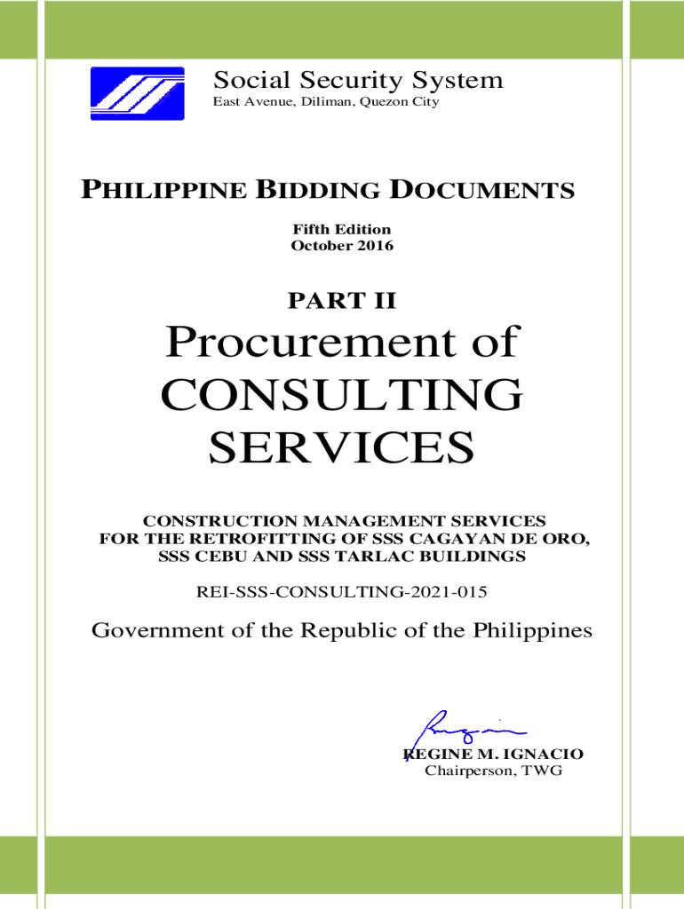 Fillable Online FOR THE RETROFITTING OF SSS CAGAYAN DE ORO, Fax Email ...