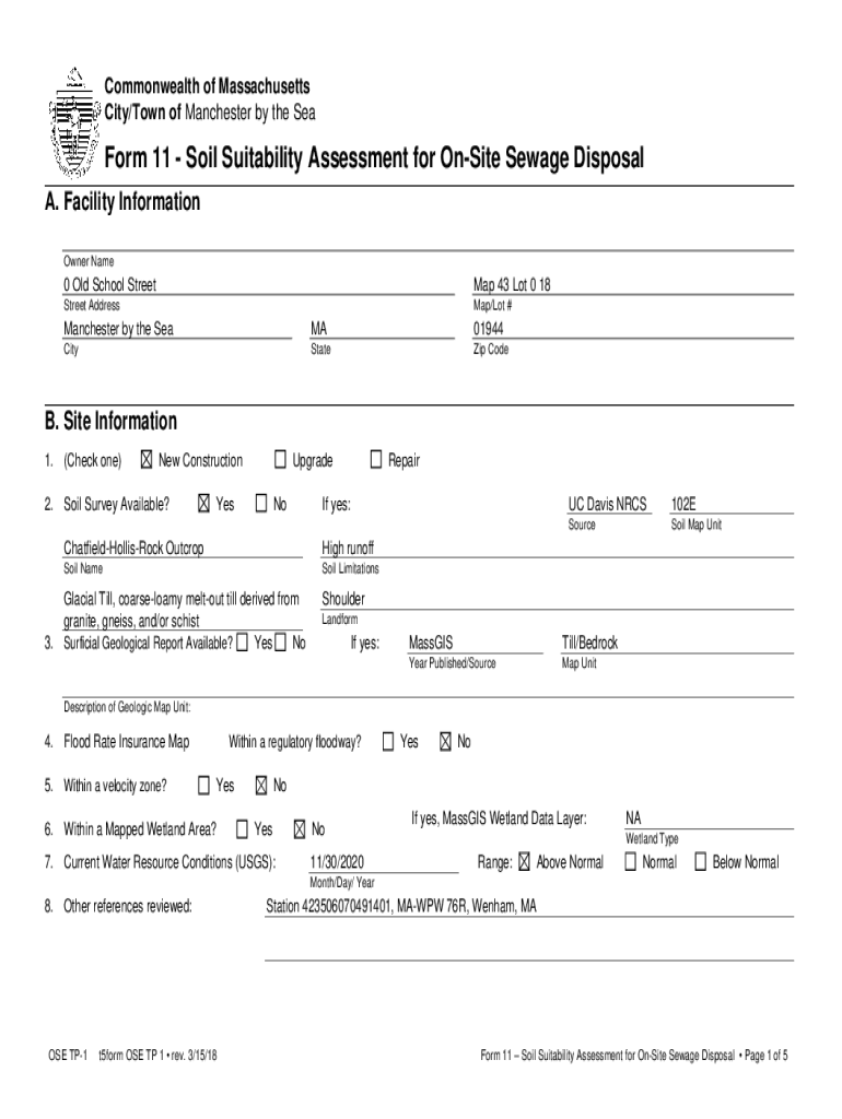 Fillable Online Soil Suitability Assessment for On-Site Sewage Disposal ... Fillable Online Soil Suitability Assessment for On-Site Sewage Disposal ...