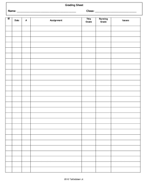 Remplissable En Ligne Homeschool Grading Sheet - Talibiddeen Jr ...