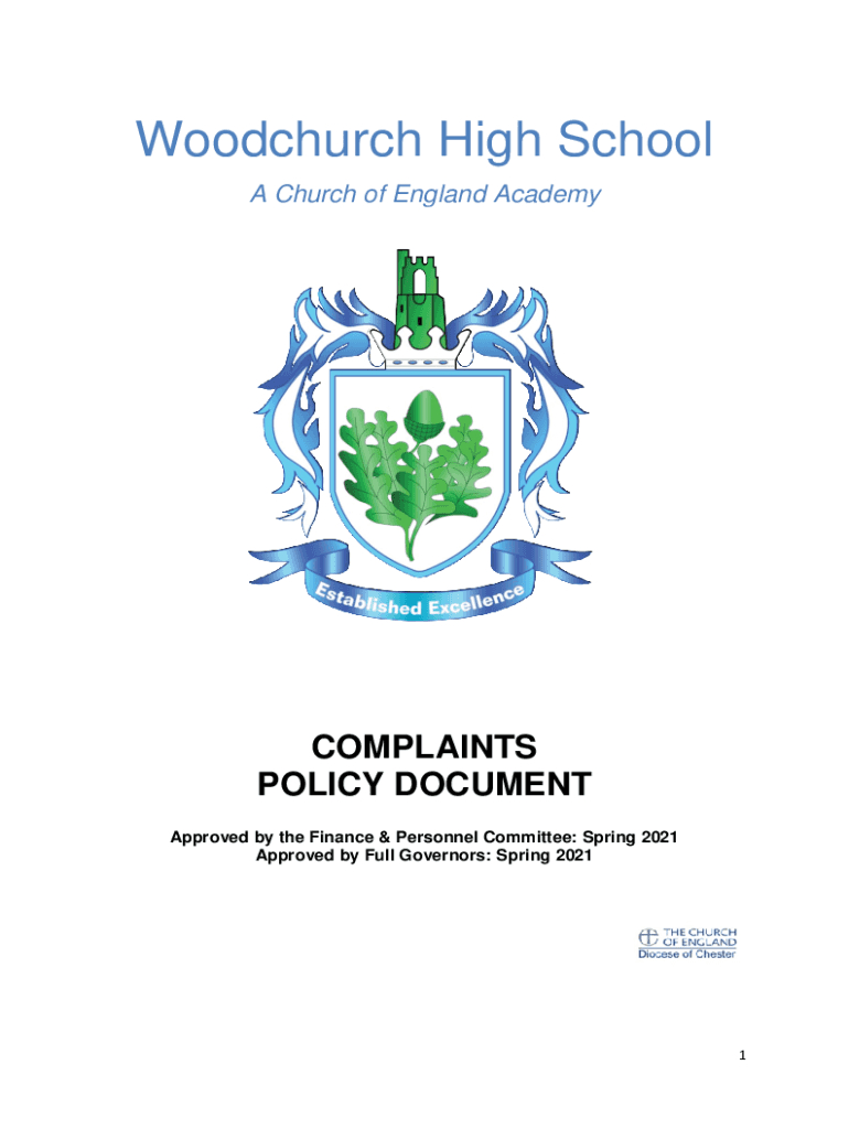 Fillable Online Woodchurch Vle - Fill Online, Printable, Fillable ...