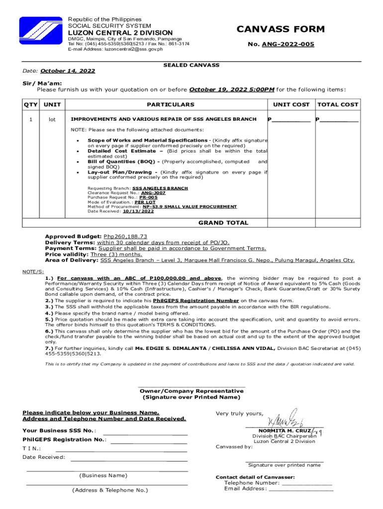 Fillable Online ANNEX A PROJECT: AUDIO VISUAL EQUIPMENT ... Fax Email ...