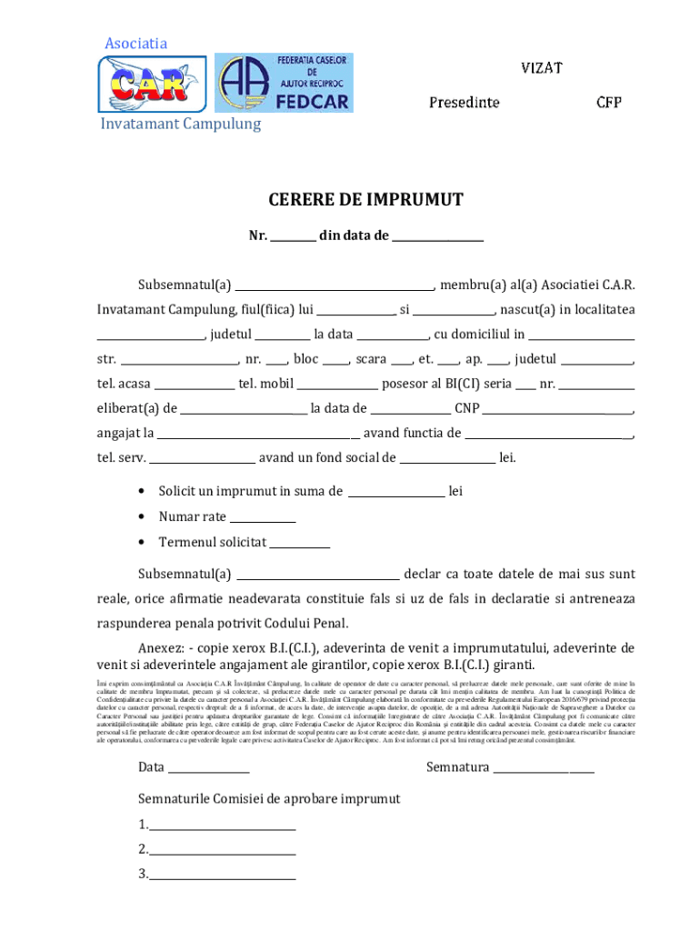 Fillable Online casa de ajutor reciproc Fax Email Print - pdfFiller