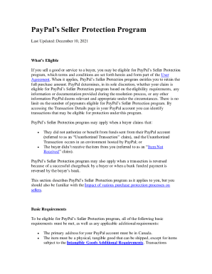 Fillable Online How Does PayPal Purchase Protection Work? Fax Email ...