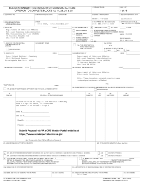 Fillable Online VA786-17-R-0050 Fax Email Print - pdfFiller