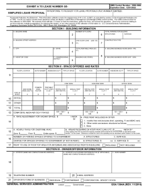 Fillable Online EXHIBIT A TO LEASE NUMBER GSSIMPLIFIED LEASE PROPOSAL ...
