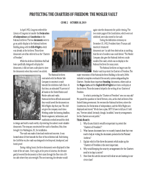 Fillable Online protecting the charters of freedom: the mosler vault ...