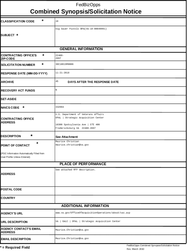 This is a combined synopsis/solicitation for commercial items in accordance with the at in ...