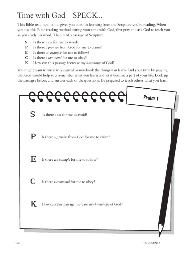 Fillable Online The HEAR Bible Study MethodA Complete Guide (Free ...