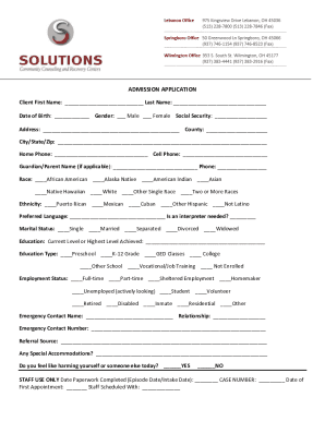 Fillable Online VA SSVF RRH Intake Form Fax Email Print - pdfFiller