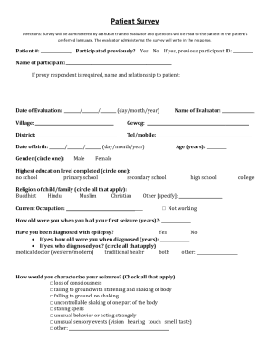 Fillable Online Routine patient surveys: Patients' preferences and ...