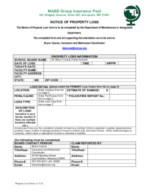 Fillable Online Proper Way To Fill Out Proofs of Loss Insurance Claim ...
