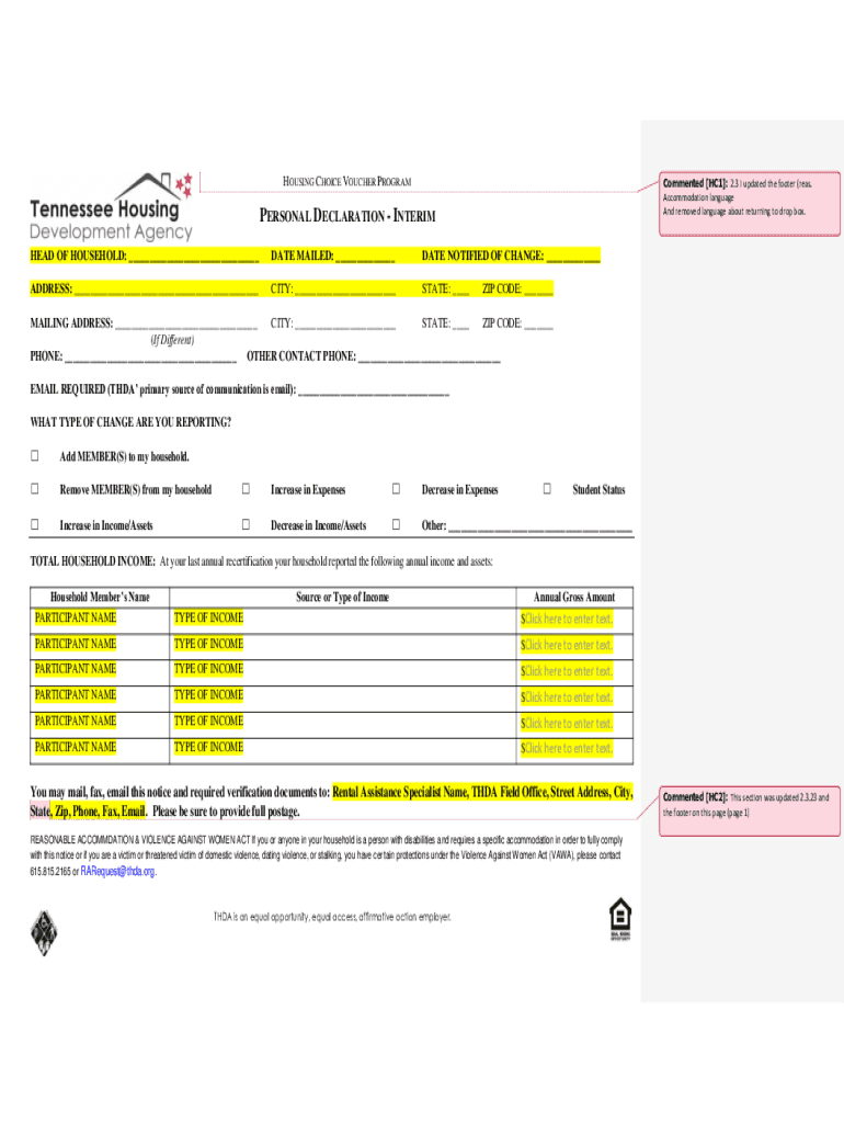 Fillable Online HCV Forms and Instructions Fax Email Print - pdfFiller