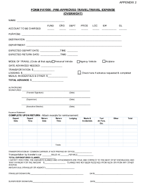 Fillable Online travel expense claim (tec) Fax Email Print - pdfFiller