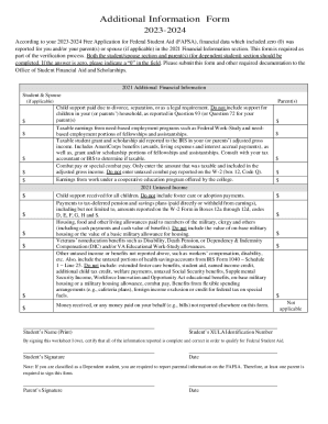 Fillable Online (20-21) Additional Information Form (Core).docx Fax ...
