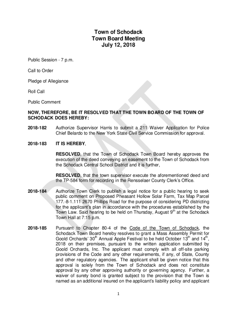 Fillable Online Authorize Supervisor Harris to submit a 211 Waiver ...