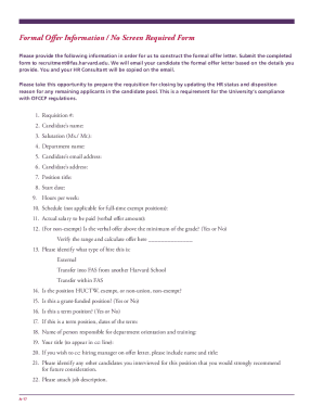 Fillable Online Formal Job Offer Letter Sample Template Fax Email Print ...