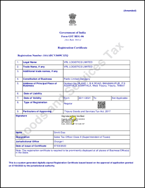 Fillable Online PM GST Certificate Fax Email Print - pdfFiller