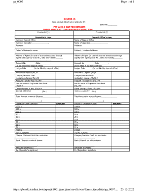 Fillable Online Scss Form Pdf Indian Bank - Fill Online, Printable ...
