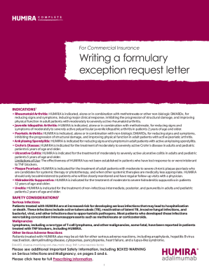 Fillable Online Writing a formulary exception request letter Fax Email ...