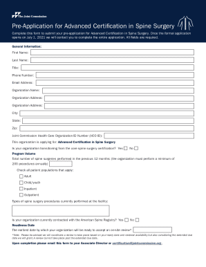 Fillable Online Spinal Surgery Precertification Information Request ...