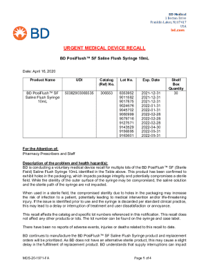 Fillable Online List of Recall Catalog (REF) and Lot Numbers Fax Email ...