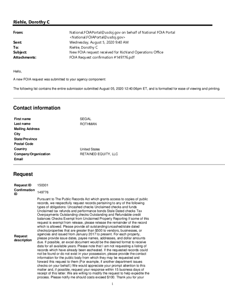 Fillable Online Tribal Justice and SafetyFreedom of Information Act Fax ...