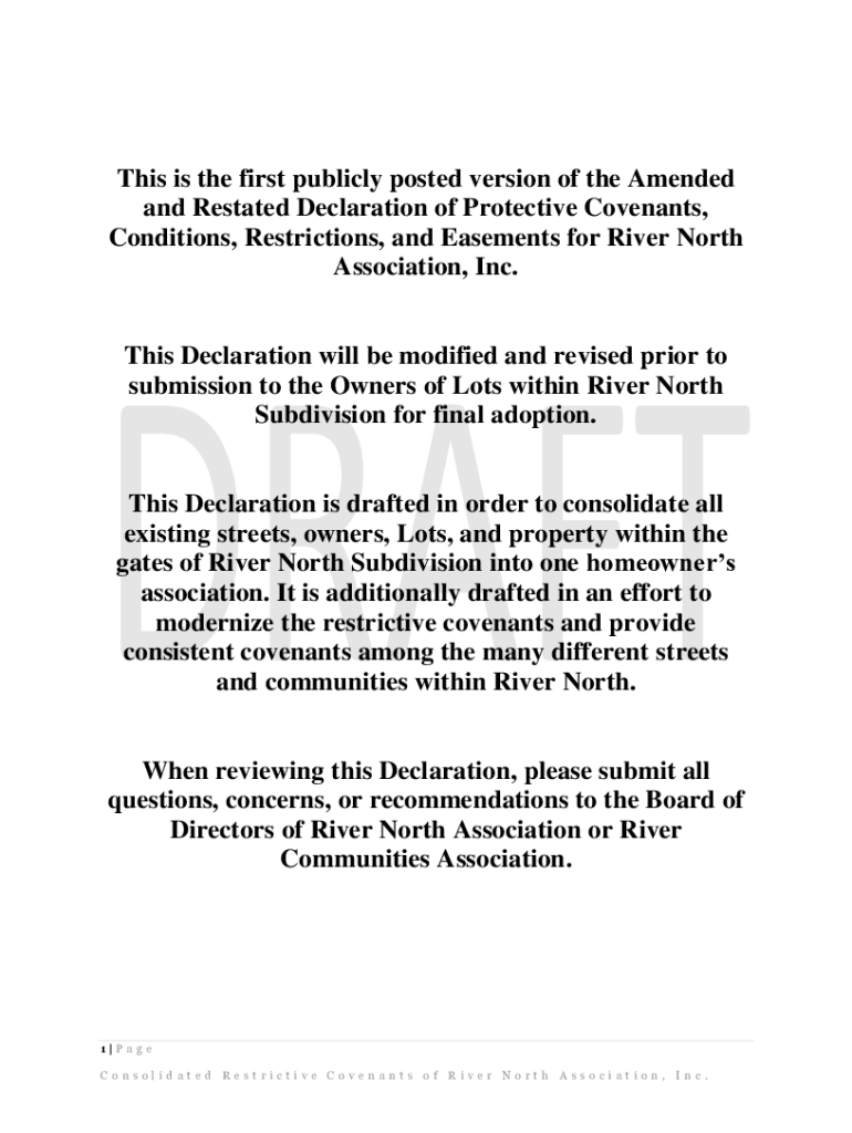 Fillable Online SECOND AMENDED AND RESTATED DECLARATION OF ... Fax ...